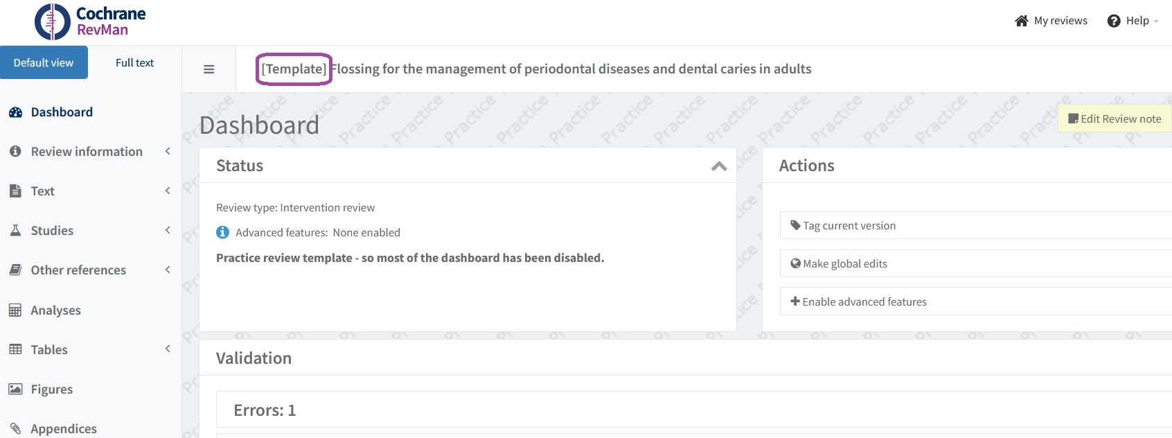 Cochrane Trainers - RMW Knowledge Base