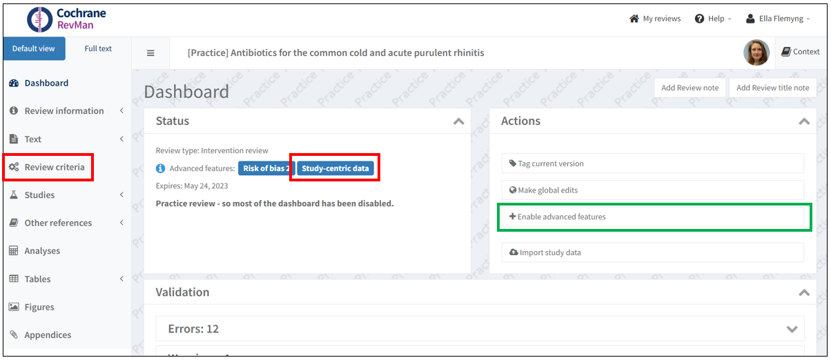 Study centric data management - RMW Knowledge Base